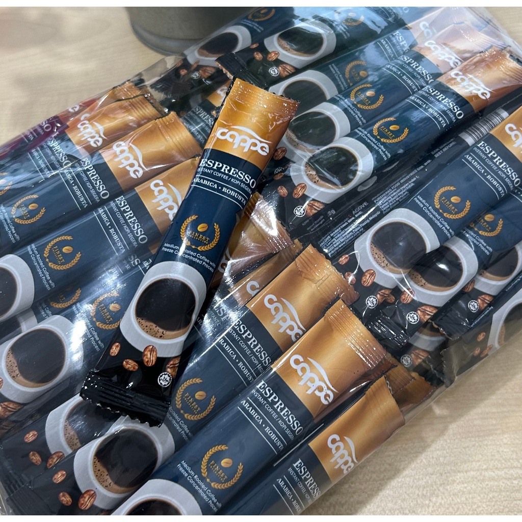 CAPPE ESPRESSO Instant coffee / Kopi Segera Espresso 2g x 100 stick ...