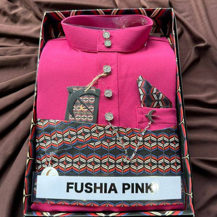 BAJU MELAYU ULTIMATE 2.0 ( FUSCHIA PINK ) ELRAH 2024 | Shopee Malaysia