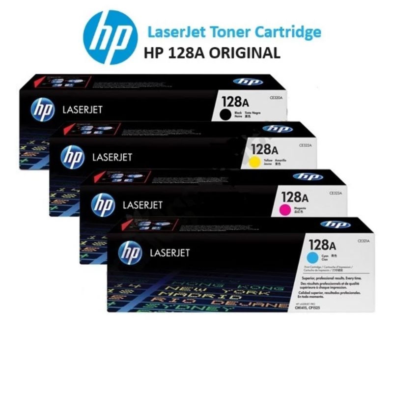 💯 Original Hp 128A ( CE321A / CE322A) Toner Cartridge For Sale | Shopee ...