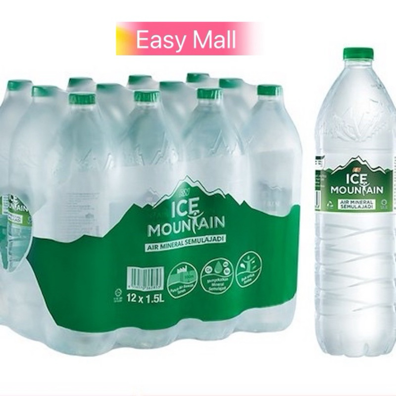F&N Ice Mountain Mineral Water (12 x 1.5L) max 1 ctn per order | Shopee Malaysia
