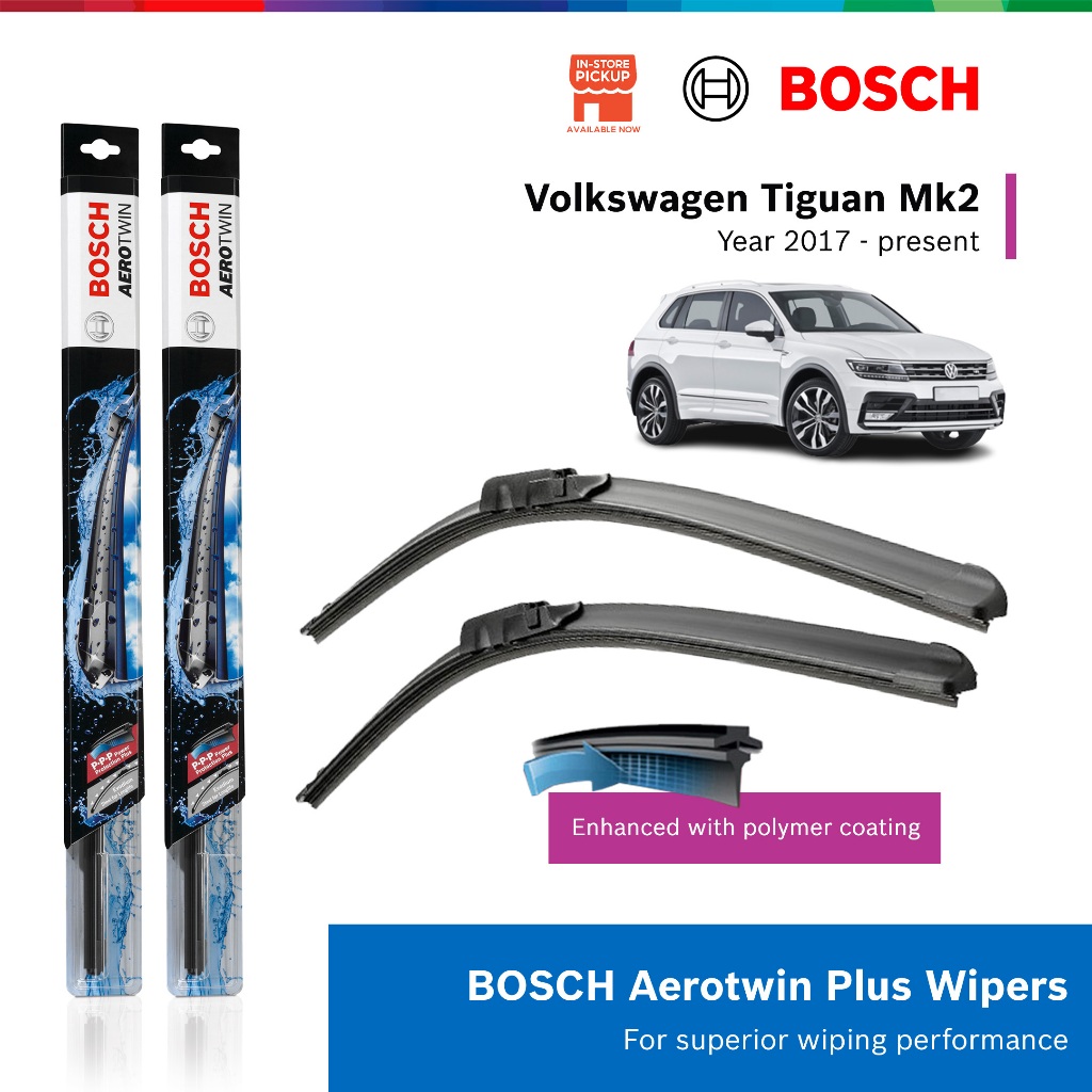 Bosch Aerotwin Plus Multi Clip Wiper Set for Volkswagen Tiguan Mk2 ...