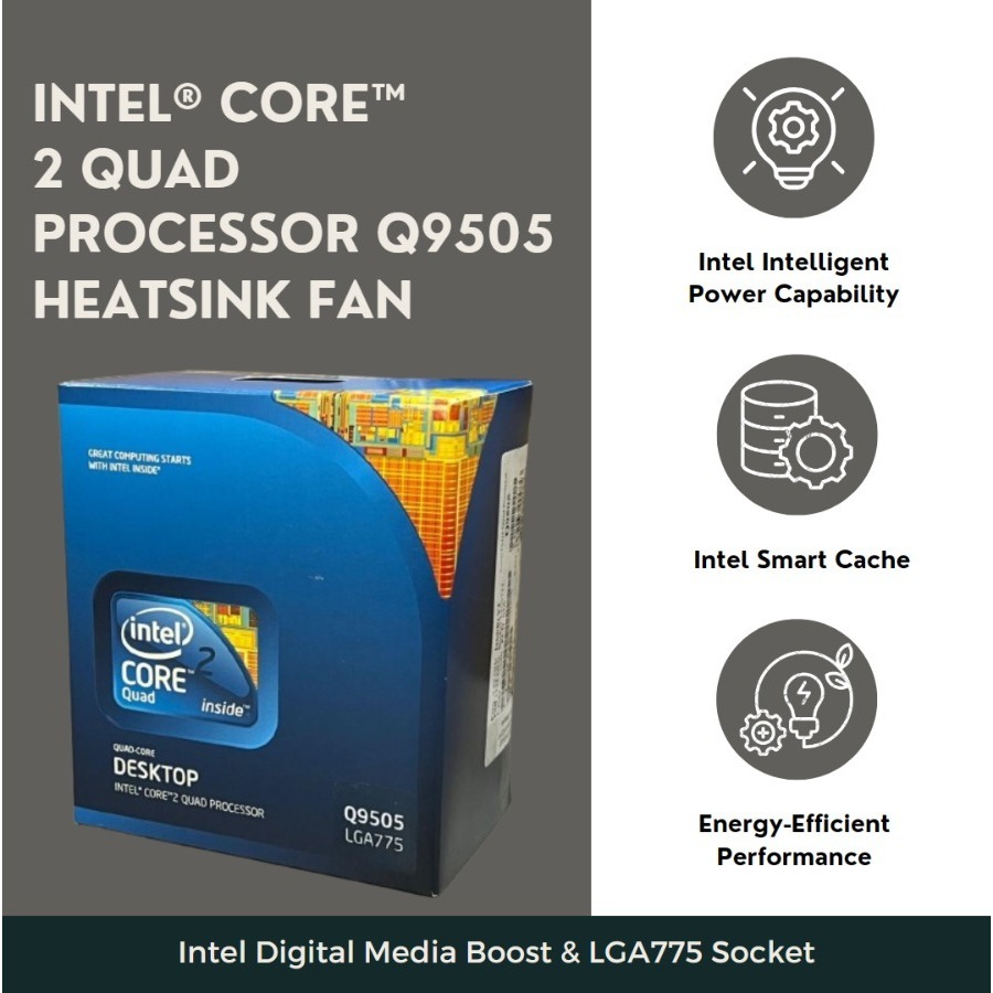 Intel® Core™2 Quad Processor Q9505 Heatsink Fan | Shopee Malaysia