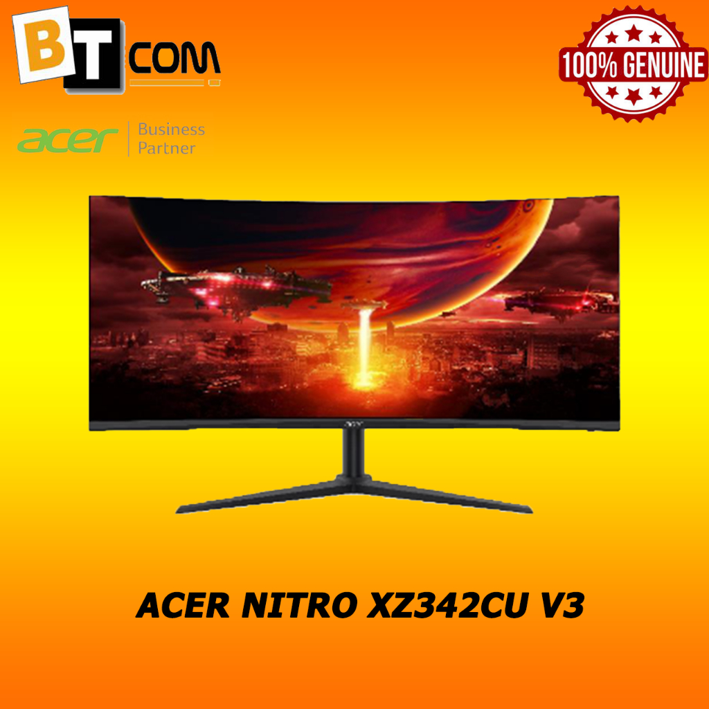 Acer Nitro XZ342CU V3 34" 180Hz UWQHD Gaming Monitor UM.CX2SM.302 ...