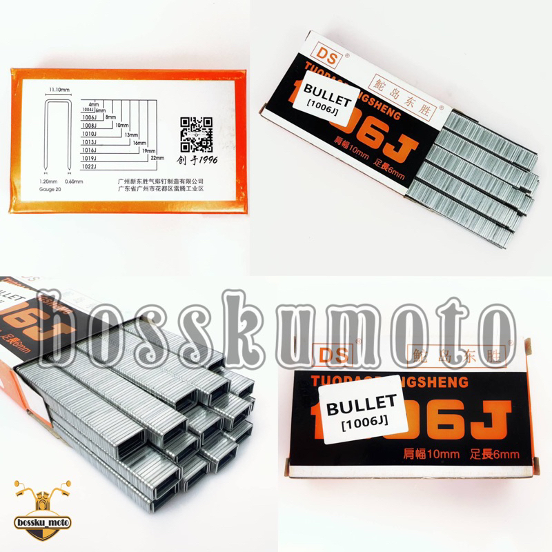 1006J Stapler Pin AIR GUN STAPLER ANGIN SIZE 10x6mm 30Pcs AIR NAIL ...