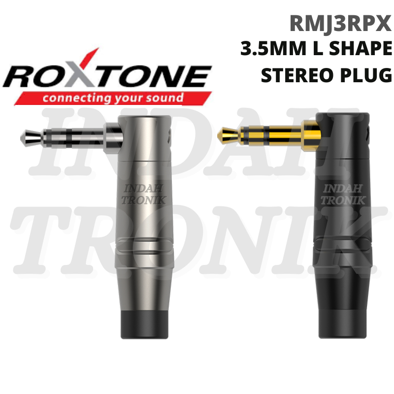 Roxtone 3.5mm Stereo L-Type Right Angle TRS Audio Connector L-Shape ...