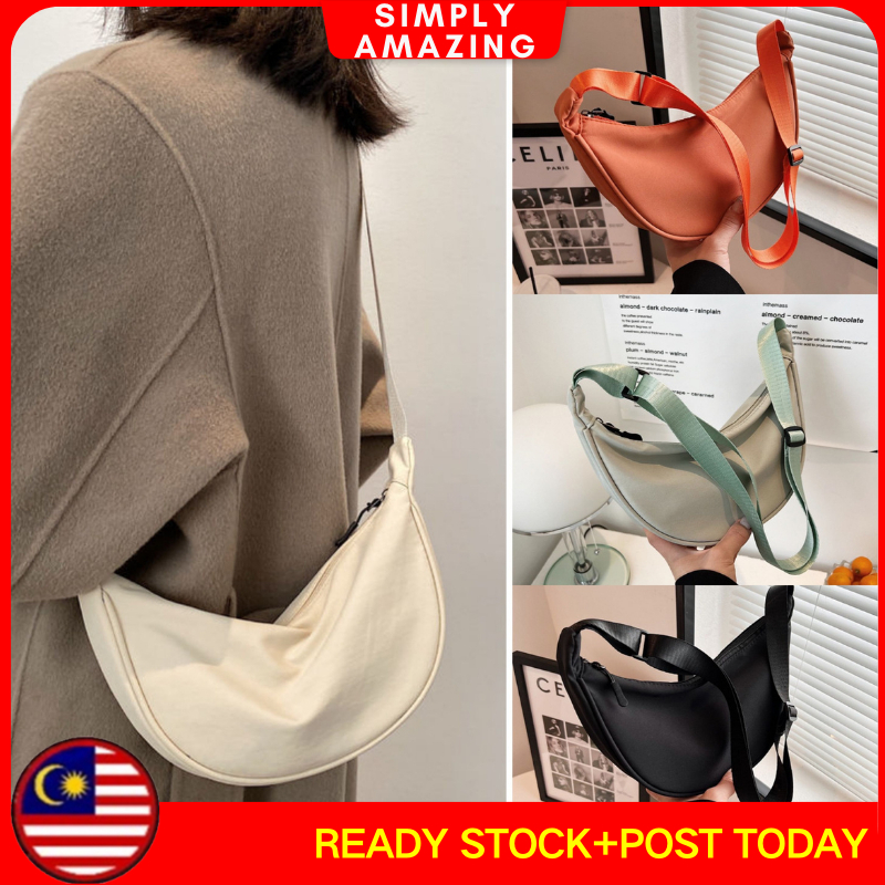 Dumpling Shoulder Bag Korean Sling Bag Ins Shoulder Bag Casual Nylon ...