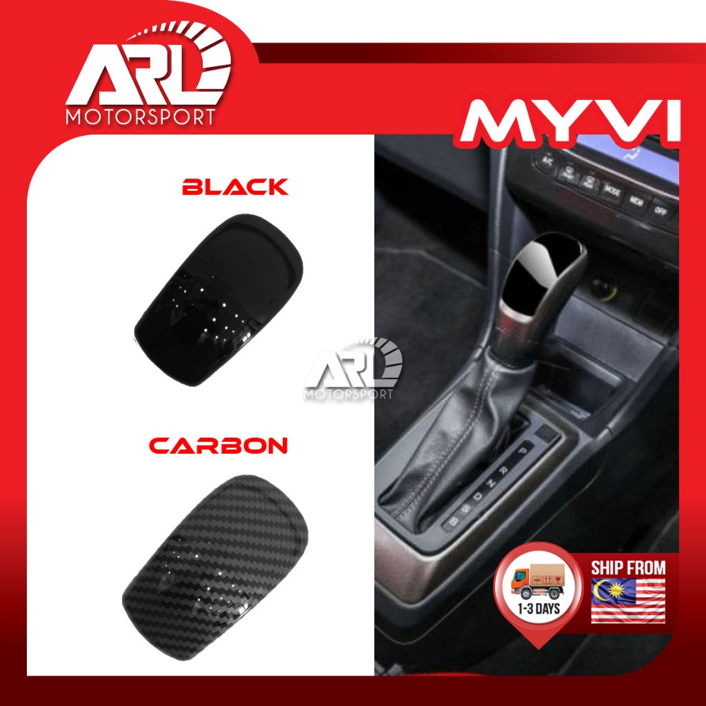 Perodua Myvi Gen3 Gm3 Gear Shift Knob Frame Garnish Carbon Fiber Glossy ...