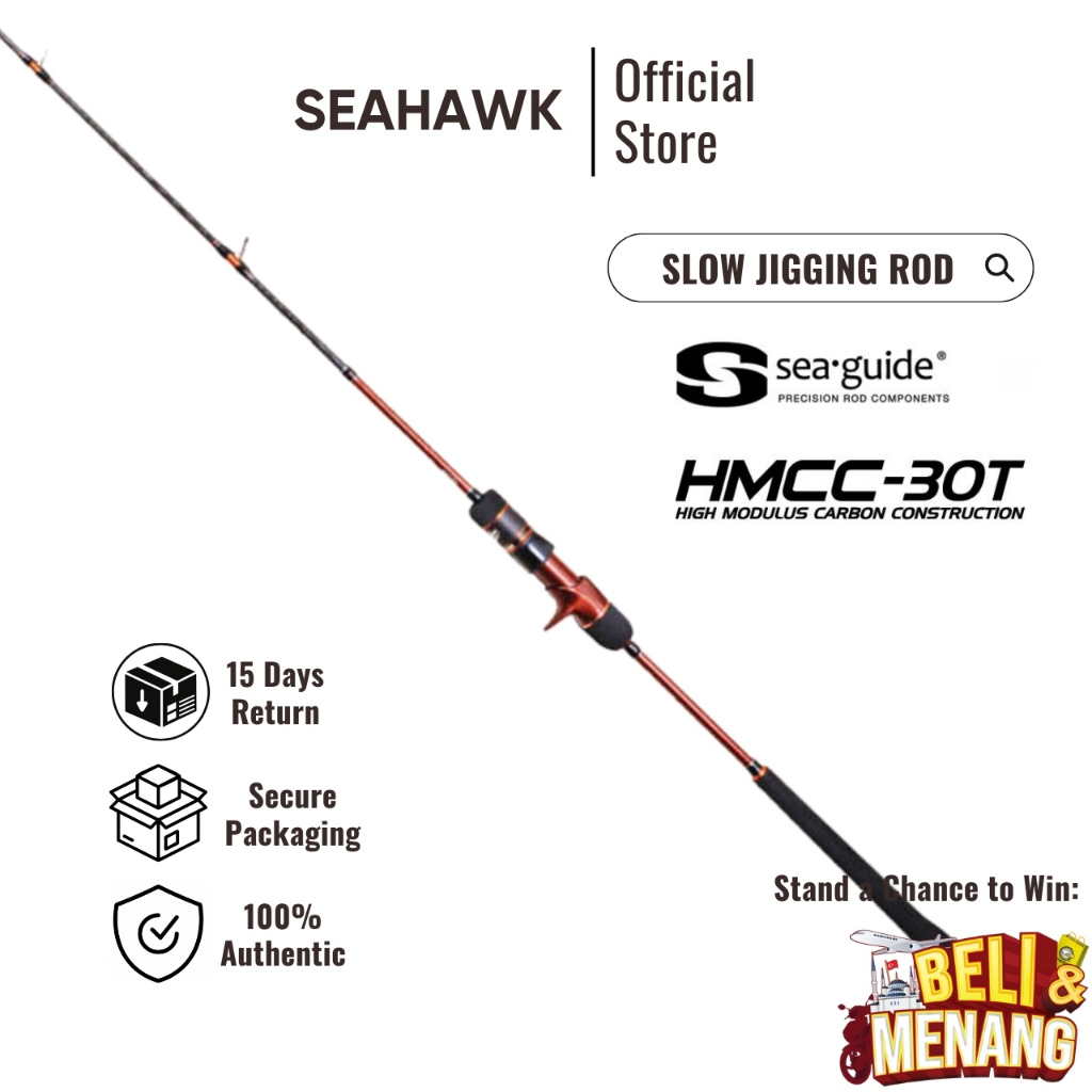 Seahawk Casting Ocean Infinity Fishing Rod I Slow Jigging I 30-Ton HMCC ...