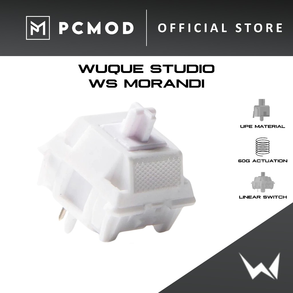 Wuque Studio WS Morandi | Linear Switch for Mechanical Keyboard | PCMOD x KEYMOD | Shopee Malaysia