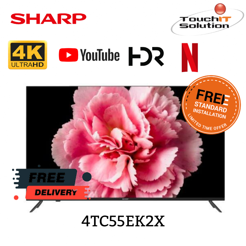 Sharp_ 55-inch 4K UHD Android TV 4TC55EK2X | Shopee Malaysia