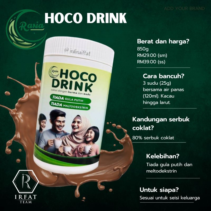 Rania Choco Drink - air coklat sedap|kenyang | Shopee Malaysia