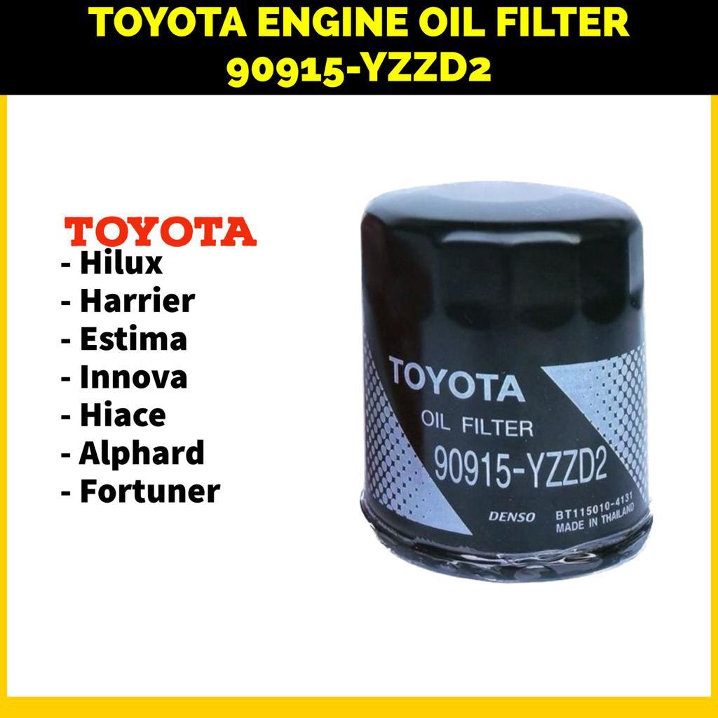 TOYOTA 90915-YZZD2 OIL FILTER - HILUX/ INNOVA/ HIACE/ FORTUNER/ ESTIMA ...