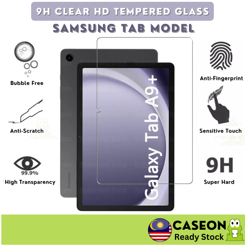 9H 2.5D Clear HD Tempered Glass Samsung Galaxy Tab S10 S9 Ultra S8 S7 ...