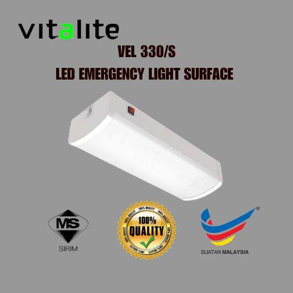 Vitalite VEL 330/S LED Emergency Light - Surface Type with Sirim/Bomba ...