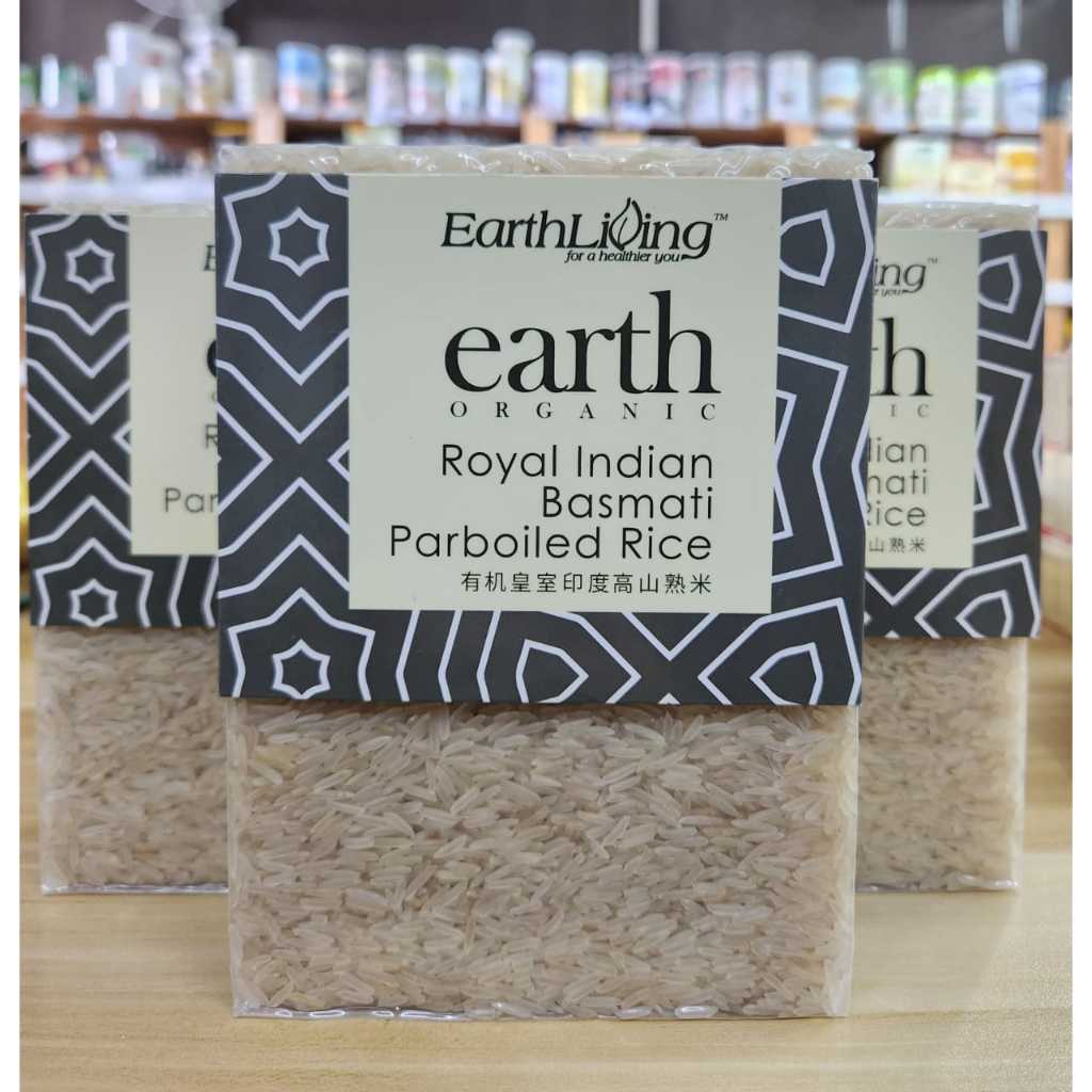 EARTH LIVING-ORGANIC ROYAL INDIAN BASMATI PARBOILED RICE 900G | Shopee ...