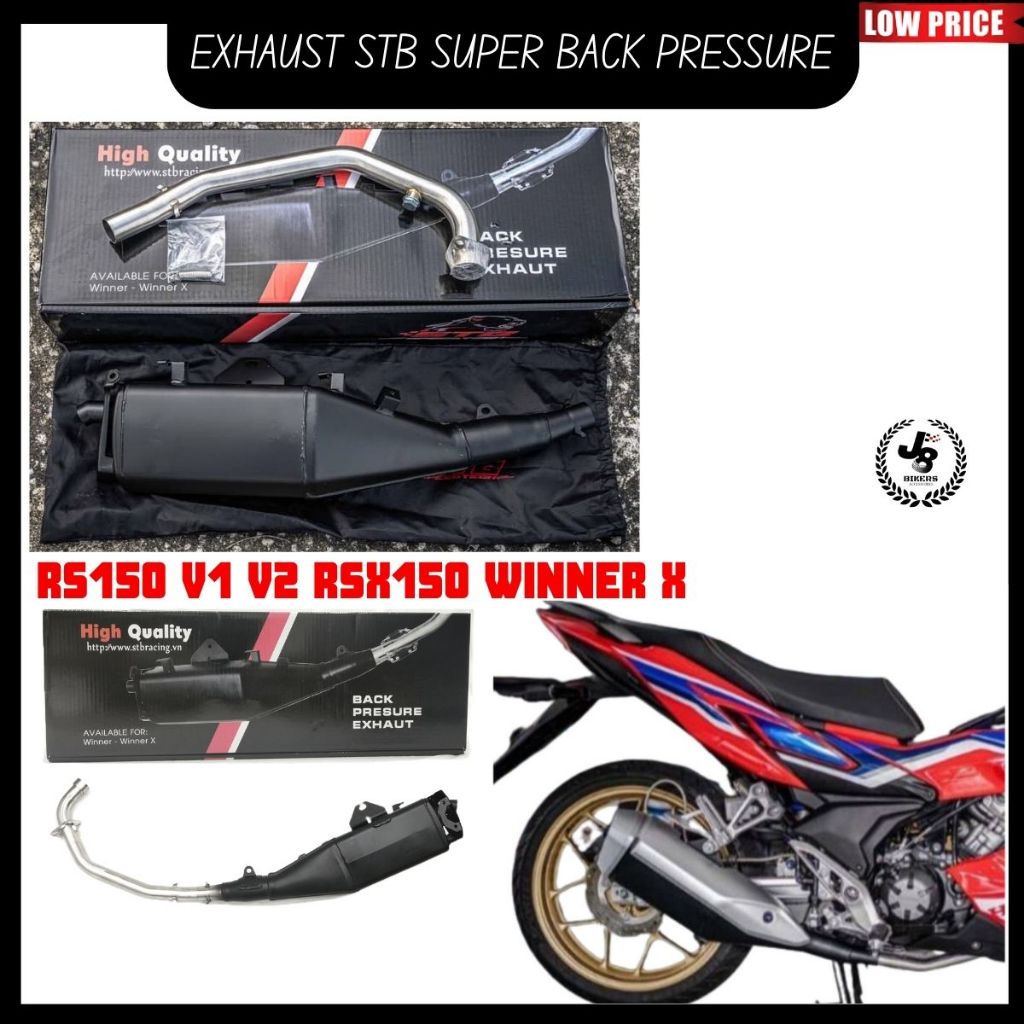 STB Exhaust Super Back Pressure Exhaust For Honda RS150 V1 V2 RSX150 ...