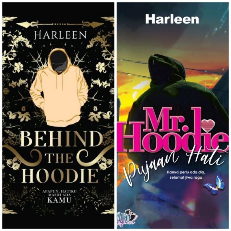 (kombo) ready stock novel behind the hoodie harleen dan mr hoodie ...