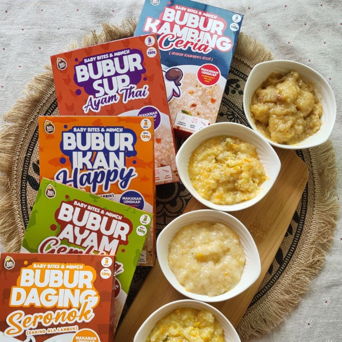 Babybitesnmunch BBM Bubur Bayi Ready-to-Eat RTE | Baby Porridge ...