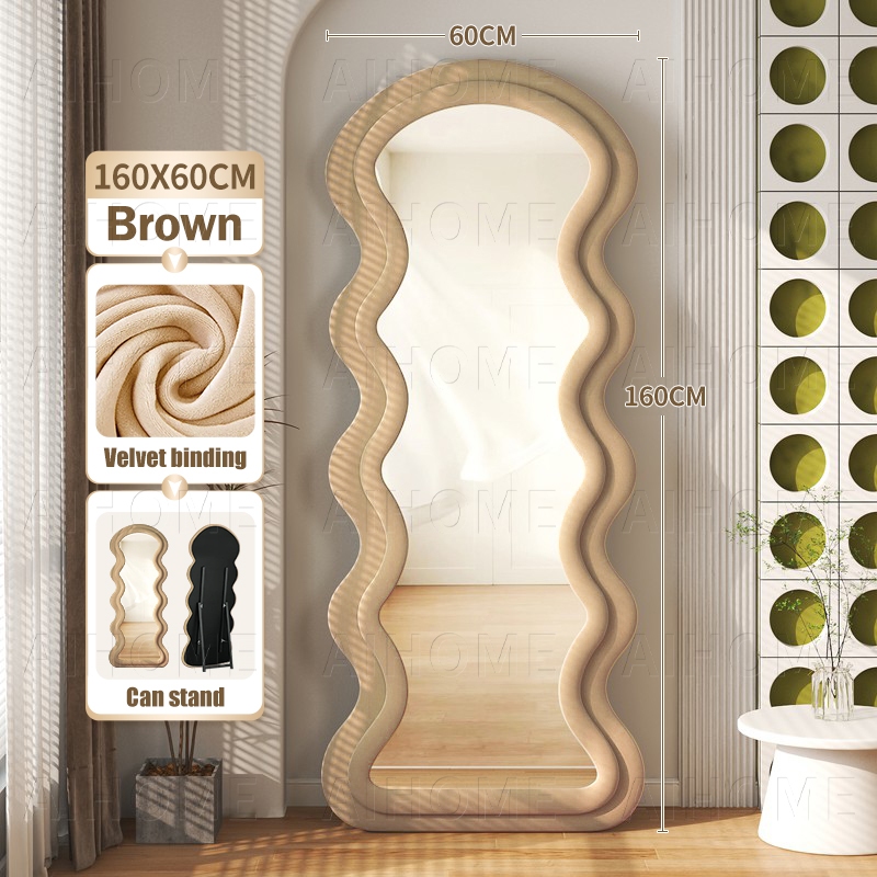 LOWEST PRICE Nordic Wave Dressing Full Length Mirror Ins Modern Nordic ...