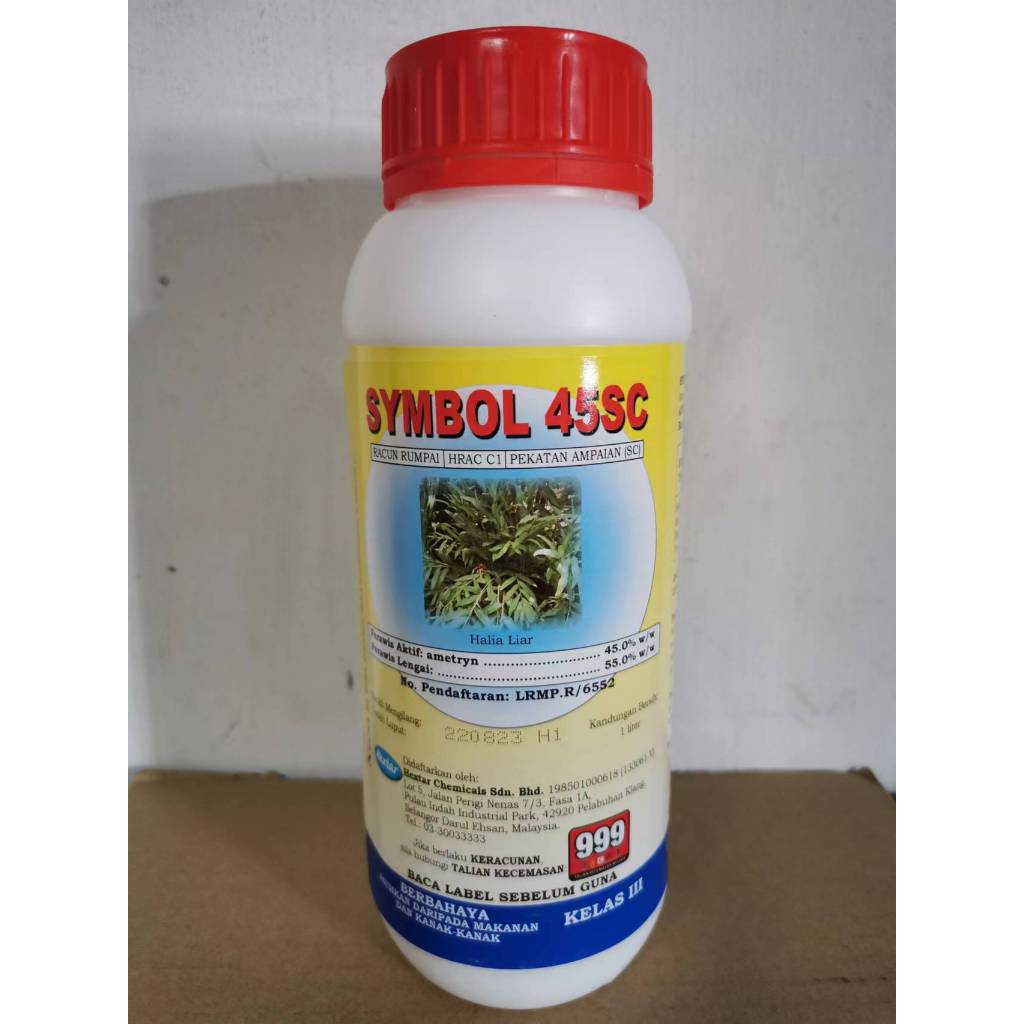 Racun Rumpai / SYMBOL 45SC / 1 Liter / ametryn 45.0% / Racun Rumput ...