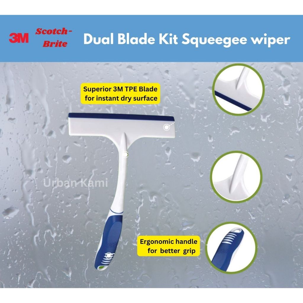 3M™ Scotch-Brite™ Dual Blade Squeegee Multipurpose 1/Pack | Shopee Malaysia