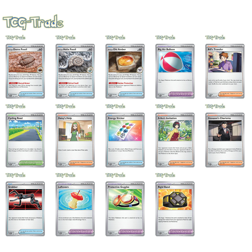 [Pokemon TCG Singles] SV3.5 151 - Non-Holo Trainer - Pokemon Card ...