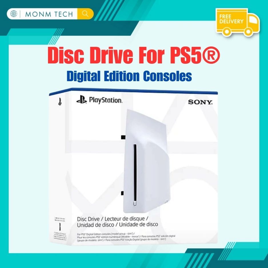 [Ready Stock] Disc Drive For PS5® Digital Edition Discs DVDs Consoles ...