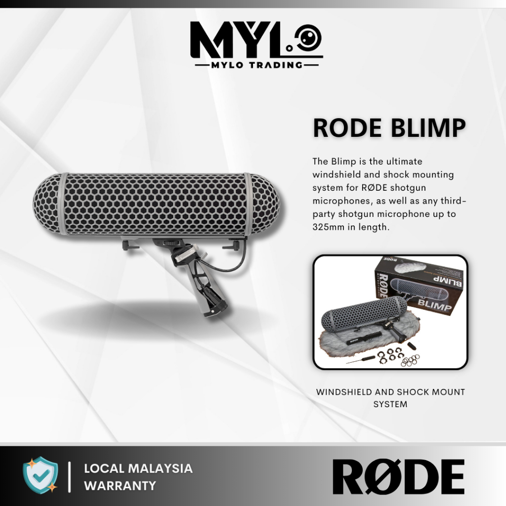 Rode Blimp Windshield and Rycote Shock Mount Suspension System / Blimp ...