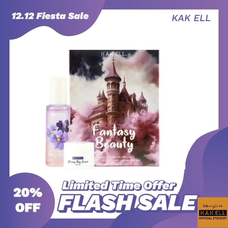 Kak Ell Fantasy Beauty (Glowing Day Cream GDC + Fairy Glow Oil ...