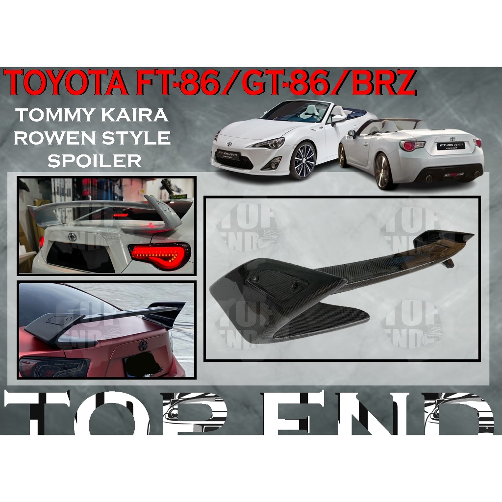 TOYOTA FT86/GT86/SUBARU BRZ ROWEN TOMMY KIARA STYLE SPOILER REAR BOOT ...