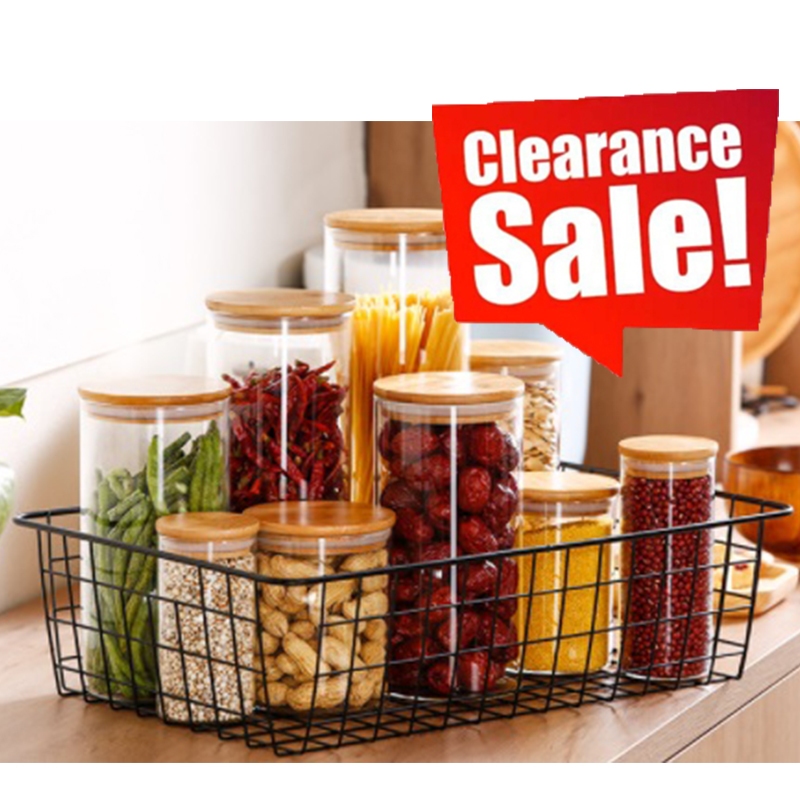 Balang Kaca Balang Bamboo Glass Jar Food Storage Bottle | Shopee Malaysia