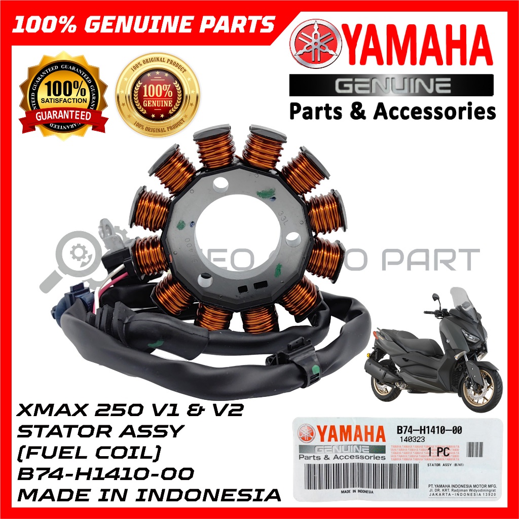 YAMAHA XMAX250 V1 V2 X-MAX XMAX STATOR ASSY FUEL COIL MAGNET COIL [B74 ...