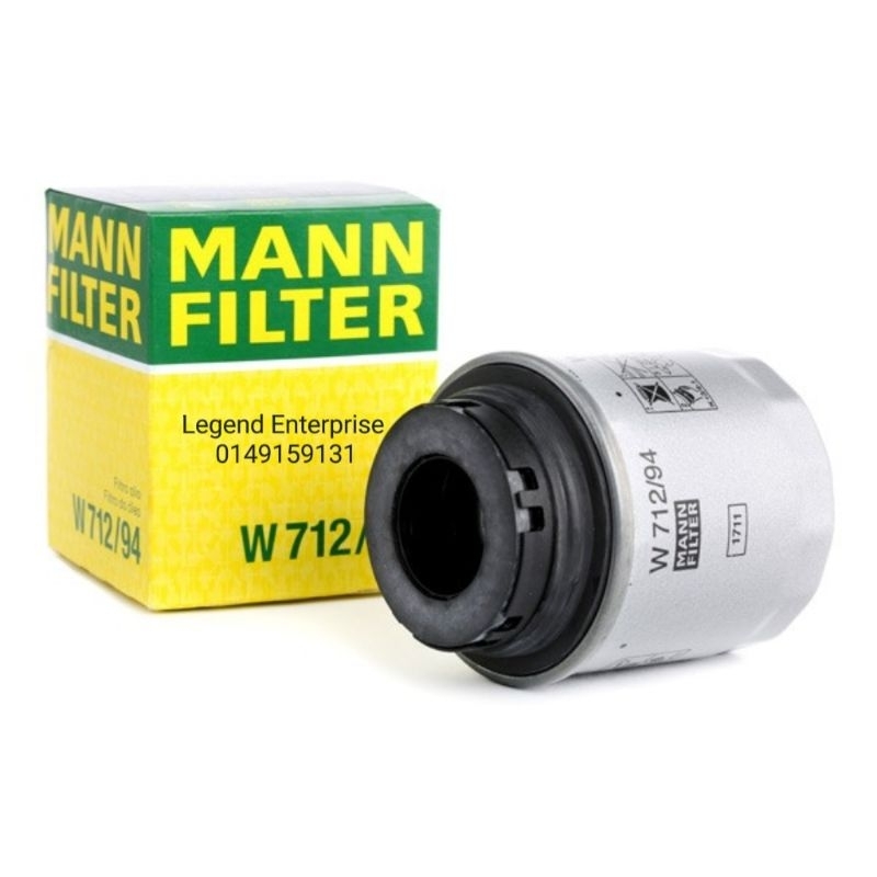 MANN-FILTER VW Audi Engine Oil Filter A1 A3 Jetta Touran Golf Scirocco ...