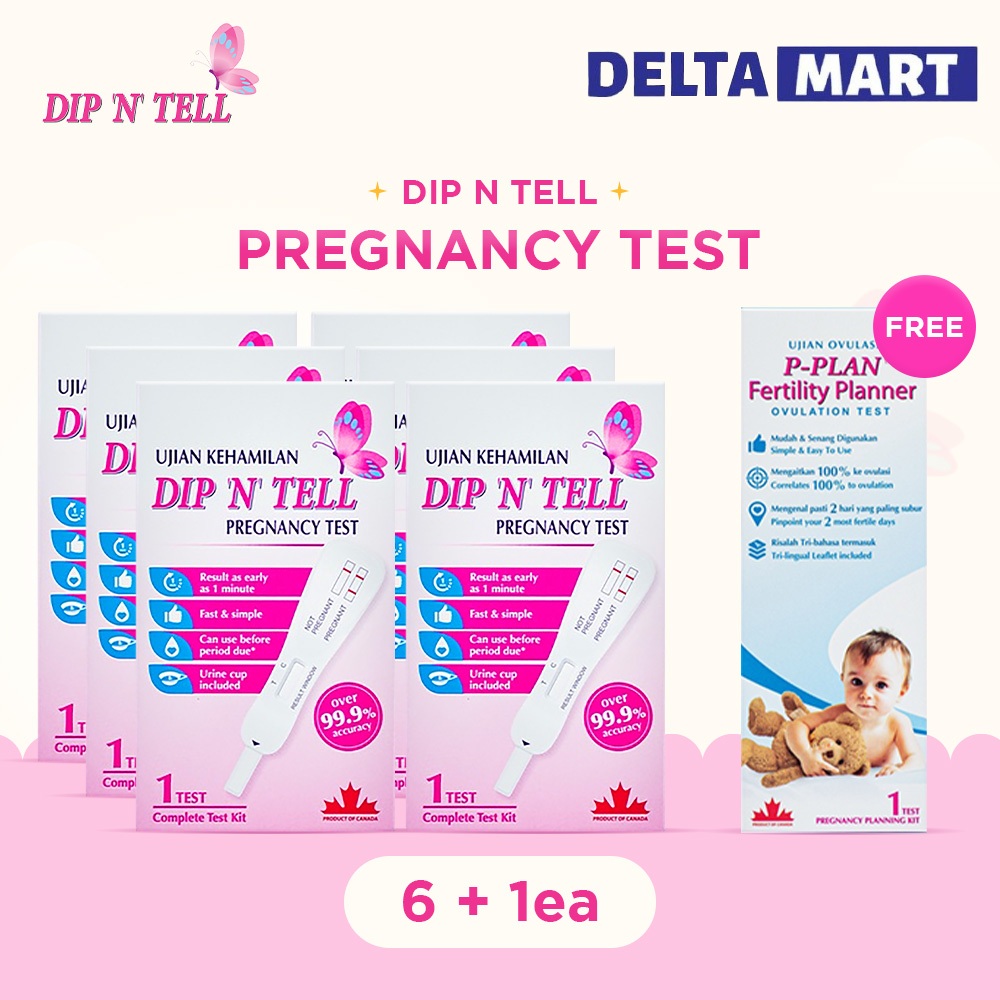 [Buy 6 Free 1] Dip N Tell Pregnancy Test (1pcs x 6) [Exp date ...