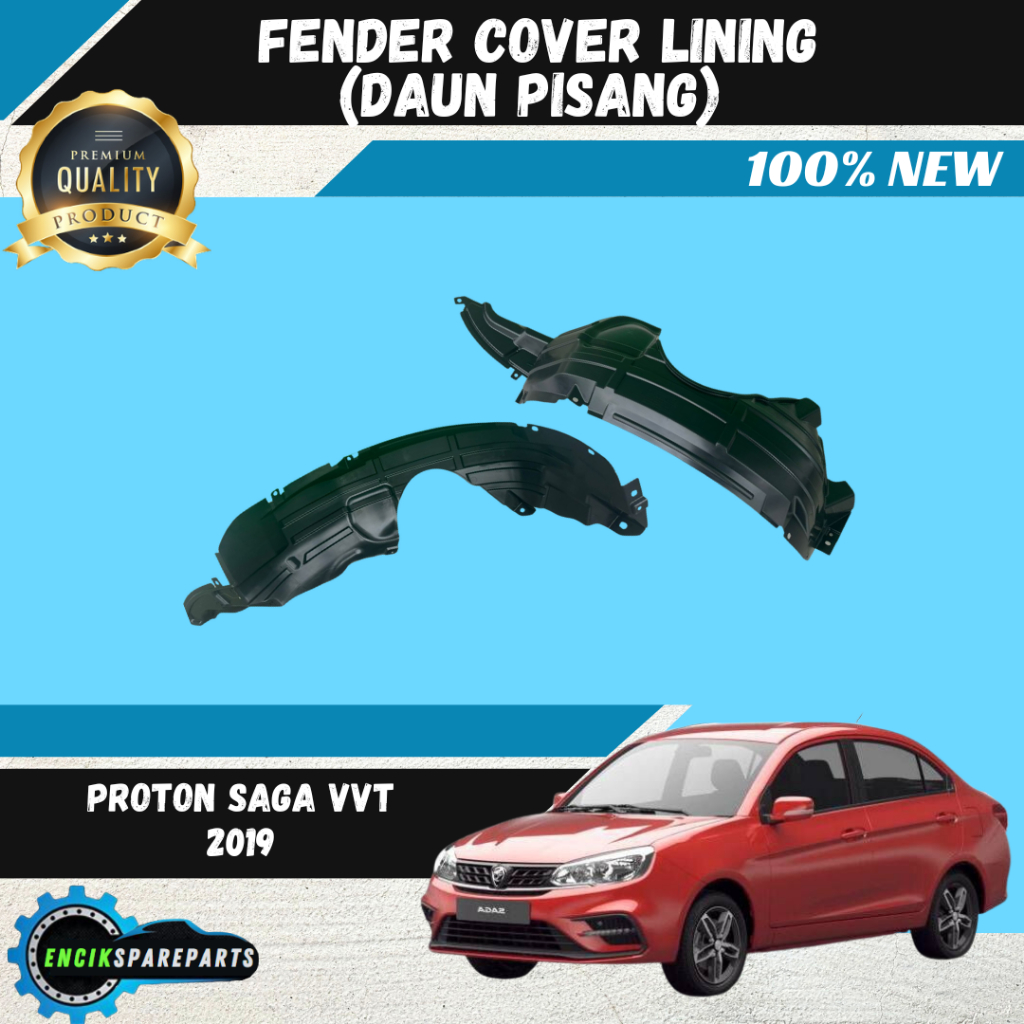 Original Proton Saga VVT 2019 Fender Cover Liner Protector Daun Pisang ...