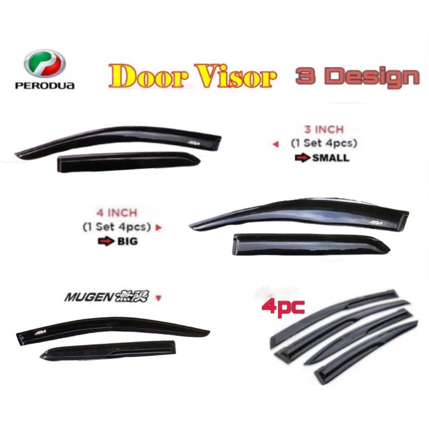 MOVE DOOR VISOR SMALL& BIG AXIA 2023 MUGEN DOOR VISOR CHINA AXIA ...