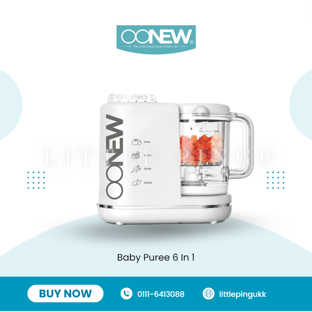 Oonew Baby Puree 6 In 1 food processor - 1510S | Shopee Malaysia