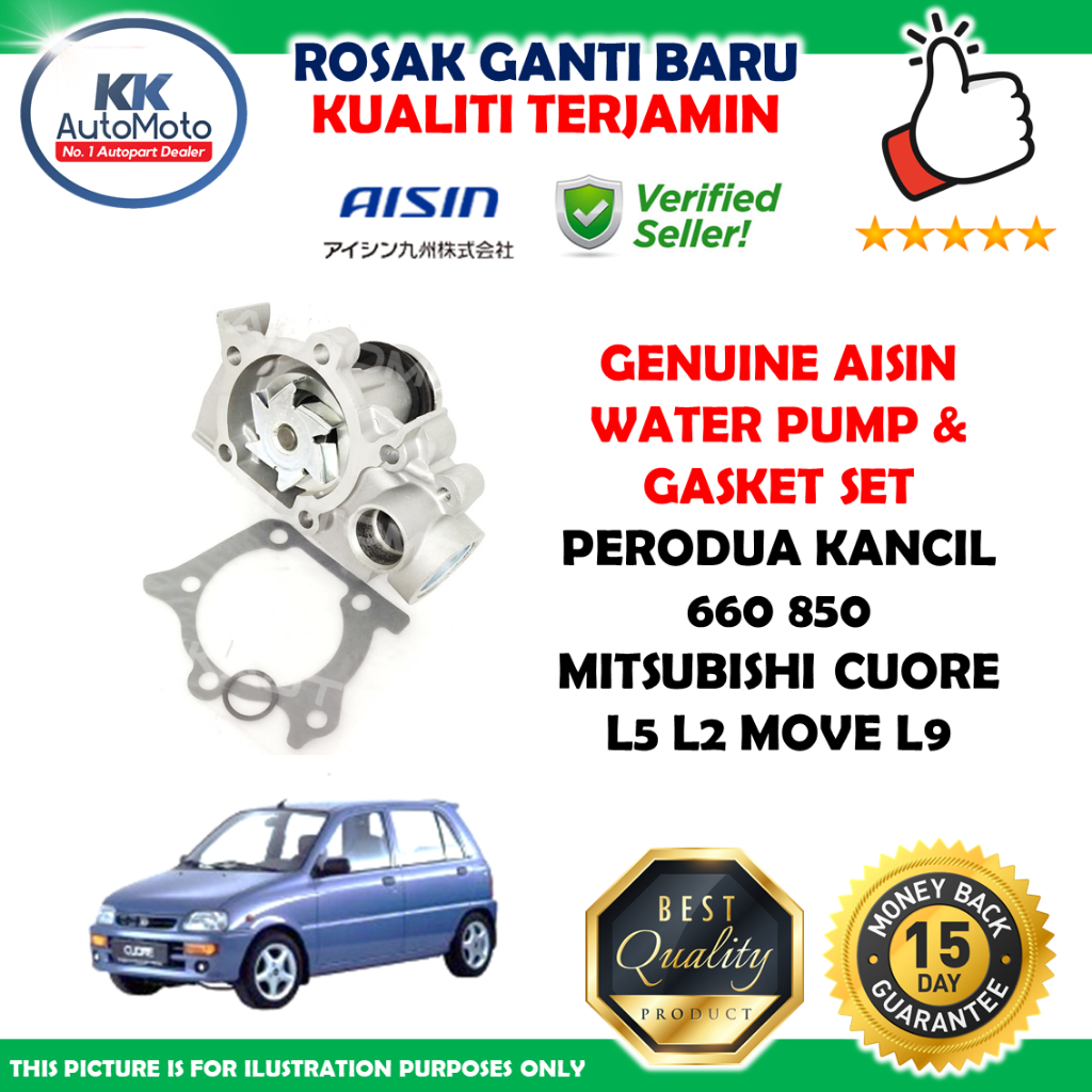 WPD-001V Perodua Kancil 660 850 Old Genuine Premium Aisin Engine Water ...