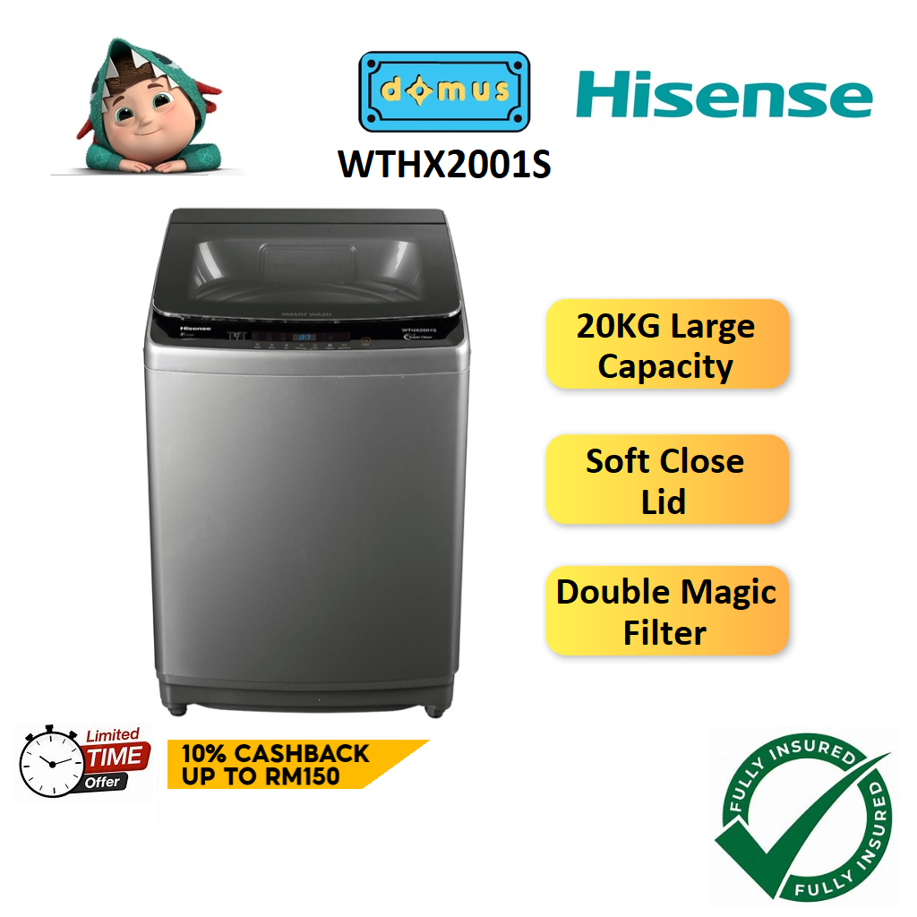 Hisense Washing Machine 20KG Top Load Washer Mesin Basuh Auto Murah ...