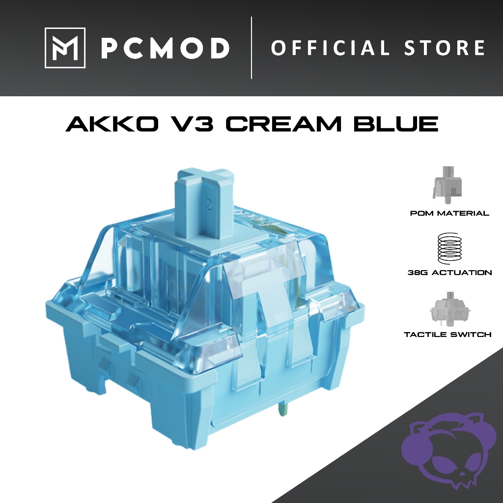 AKKO V3 Cream Blue | Tactile Switch | PCMOD x KEYMOD | Shopee Malaysia