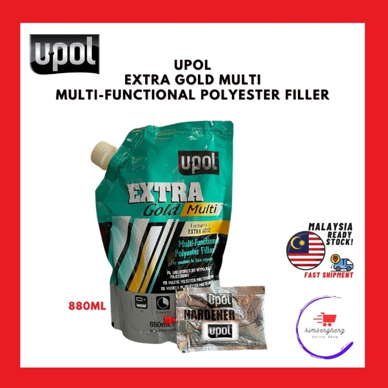 UPOL /U-POL Extra Gold Multi, Multi-Functional Polyester Filler 880ml ...