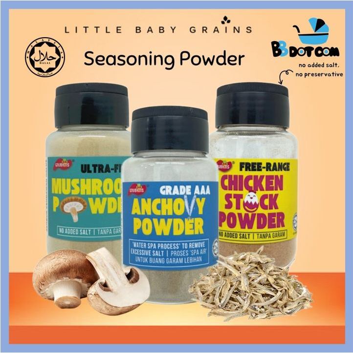 Little Baby Grain Grade AAA Anchovy Powder / Ultra Fine Mushroom Powder ...