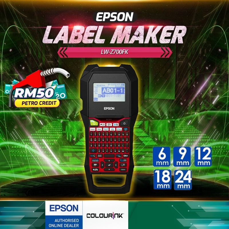 Epson Labelwork LW-K400 LW-600P LW-700 LW-1000P Z700FK Z900FK Portable ...