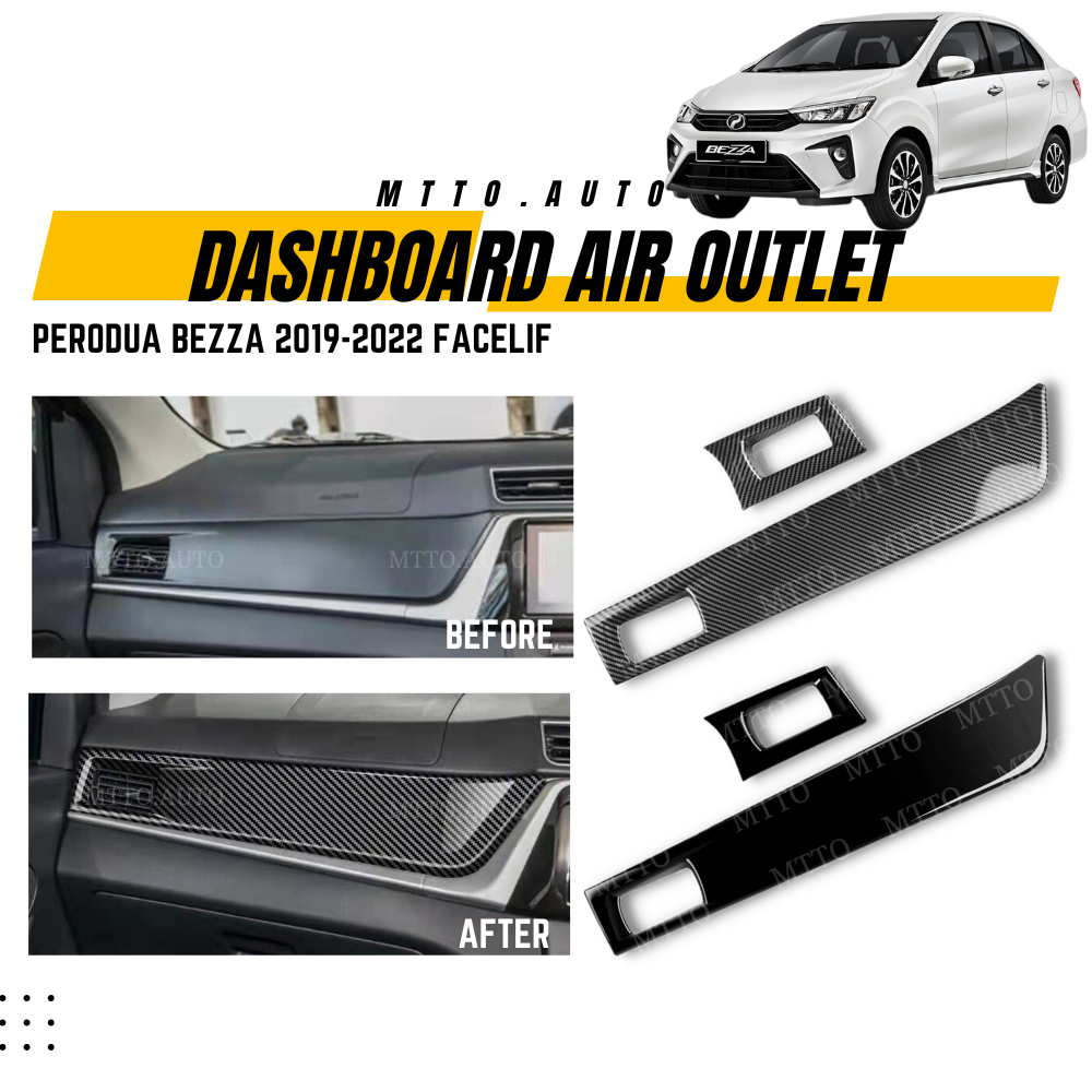MTTO Perodua Bezza 2019-2022 Facelift Interior Car Dashboard Air Outlet ...