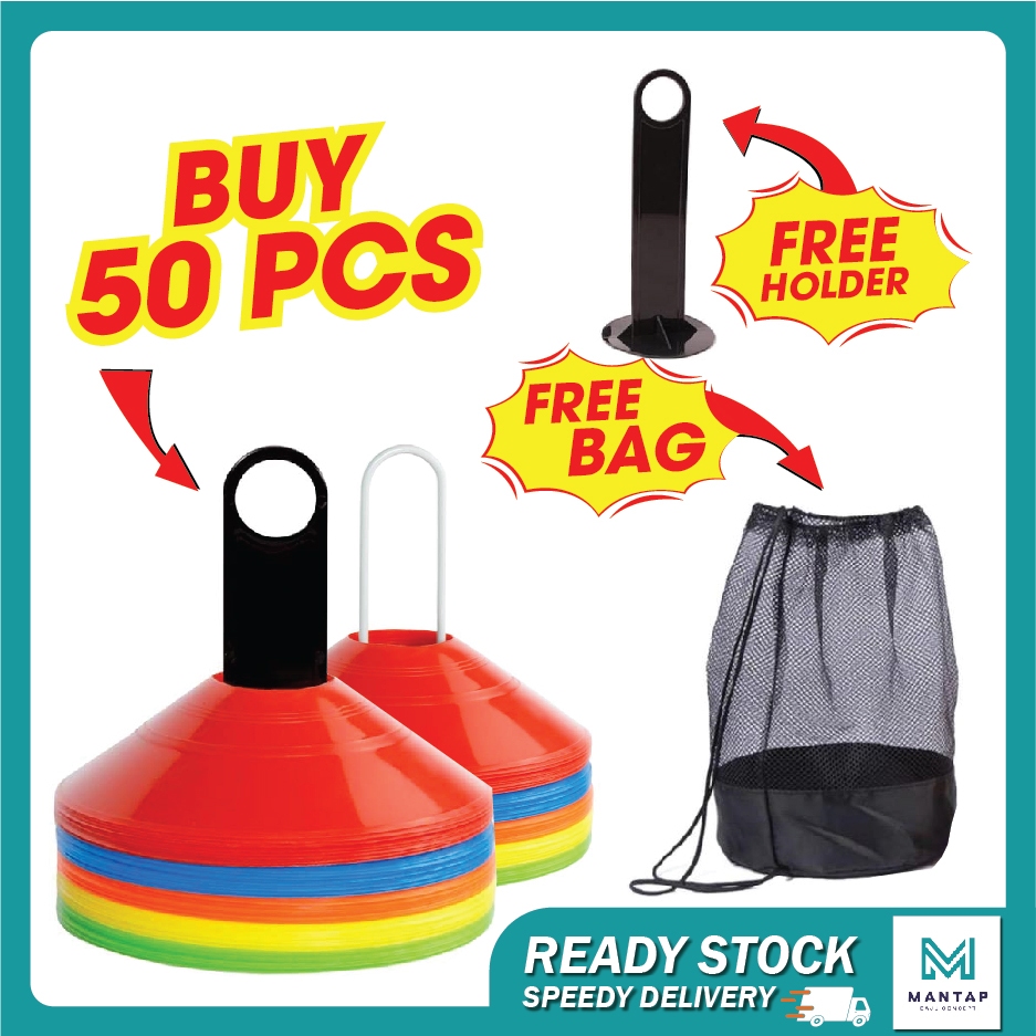 Football Cone Training Indoor Outdoor Sports Safety Marker disc ...