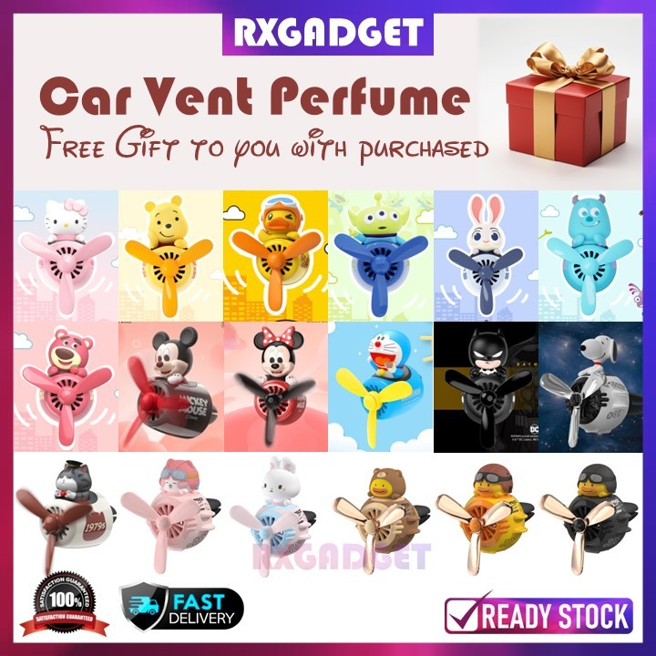 💯READY STOCK Car Vent Perfume Car Air Freshener Disney Toy Story Kitty ...