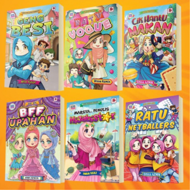 Novel Grafik Remaja Berwarna Bacaan Nilam Geng Besi Cik Hantu Makan Bff ...