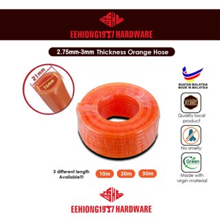 16mm x 30m 20m 10m Orange pvc Hose 2.75-3mm Thickness GARDEN HOSE GETAH ...