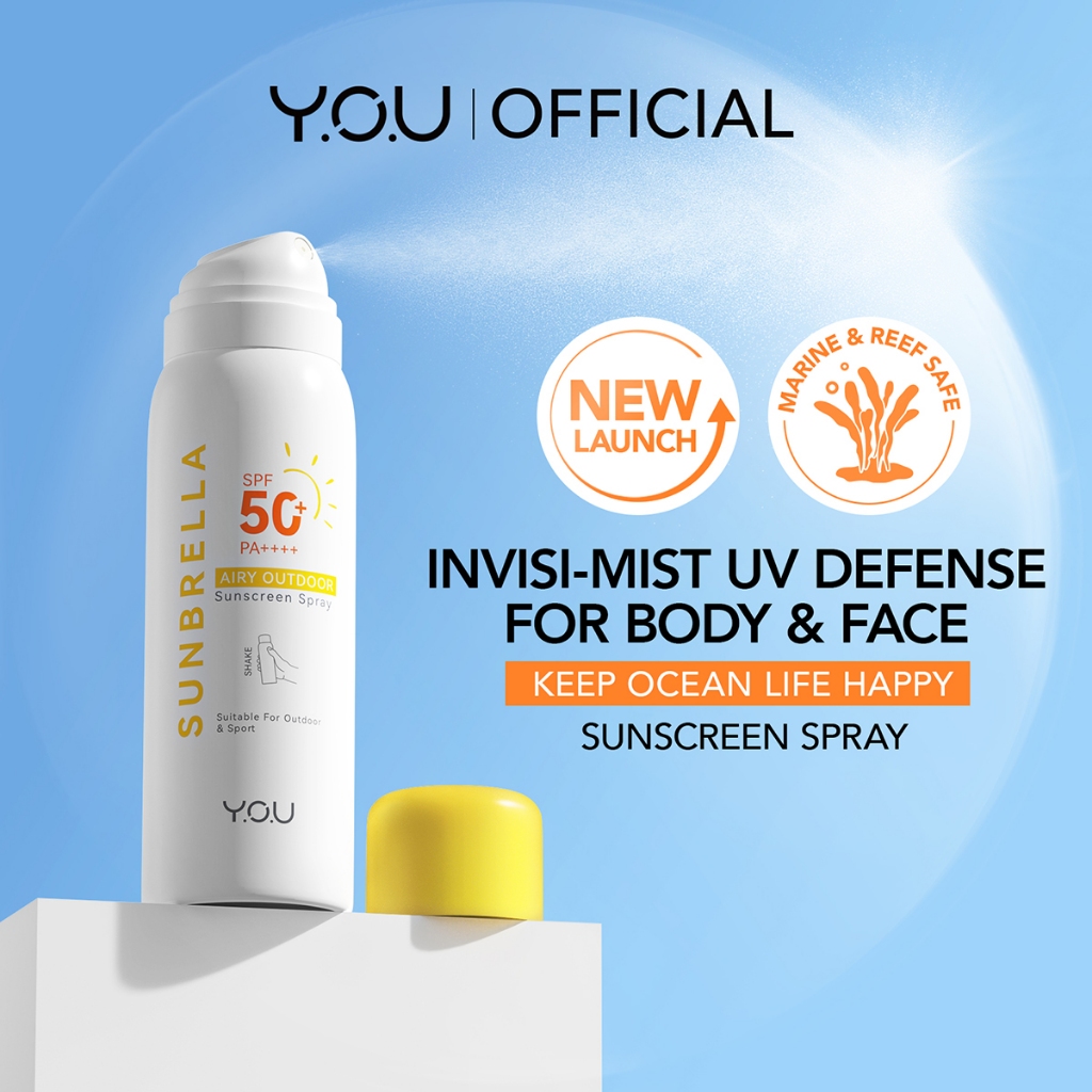 [NEW] YOU Sunbrella Airy Outdoor Sunscreen Spray SPF50+ PA++++ Ectoin ...
