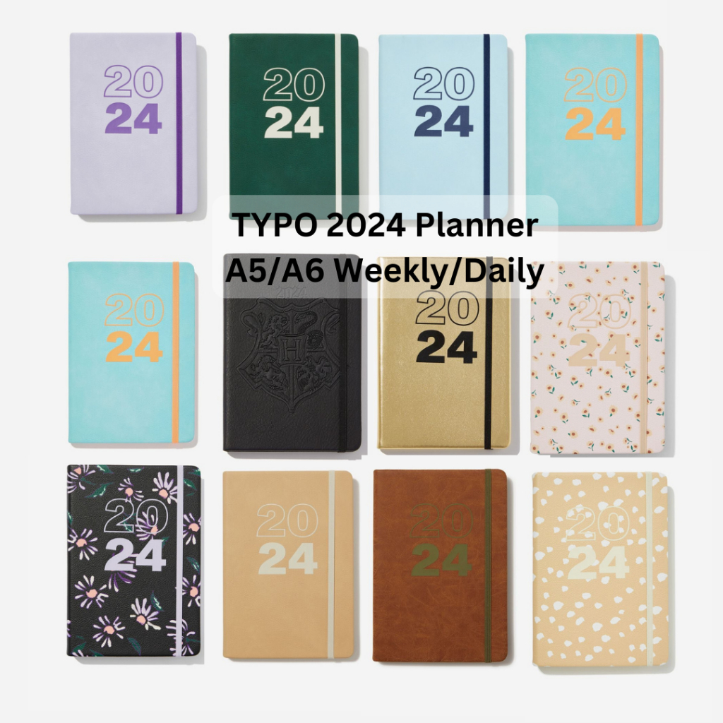 TYPO Planner 2024 A5 Weekly Buffalo Diary / A6 Dairy Planner / Premium ...
